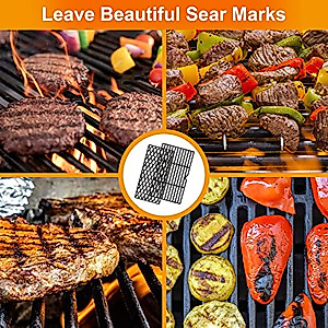 Hisencn Grates Replacement Parts for Dynaglo DGH450CRP DGB494SPB DGH474CRP, for Kenmore 146.16132110 146.23678310, Backyard BY13-101-001-12, Uniflame GBC1030, GBC1134W Grill Cast Iron Cooking Grids