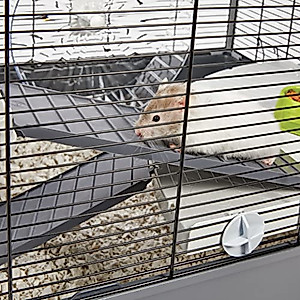 MidWest Homes for Pets Hamster Nation Hamster Home, Jumbo Hamster Cage Measures 38.2L x 22.6W x 15.4H inches and Provides for 676 Sq. inches of Unbroken floorspace, Includes All Accessories