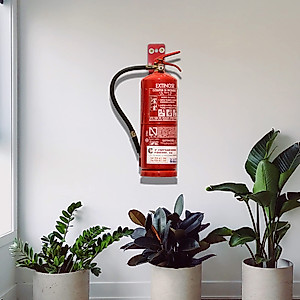 4 Pack of Fire Extinguisher Mount, Wall Hook, Fire Extinguisher Bracket up to 40 lbs Extinguishers, Suitable for Big and Small Fire Extinguisher, Holder for Dry Chemical and Water Extinguishers