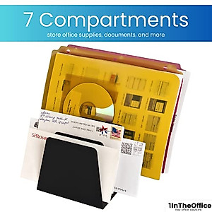 1InTheOffice Desk Step Sorter - 7 Compartments (2 pack)