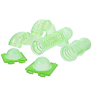 Hamster Tubes Set- DIY Assorted Connection Hamster Tunnel Tube Toy, Ferret cage Tunnel Excercise Toy for Hamsters Gerbils Mouse and Other Small Hamster cage Accessories (Sky Blue)
