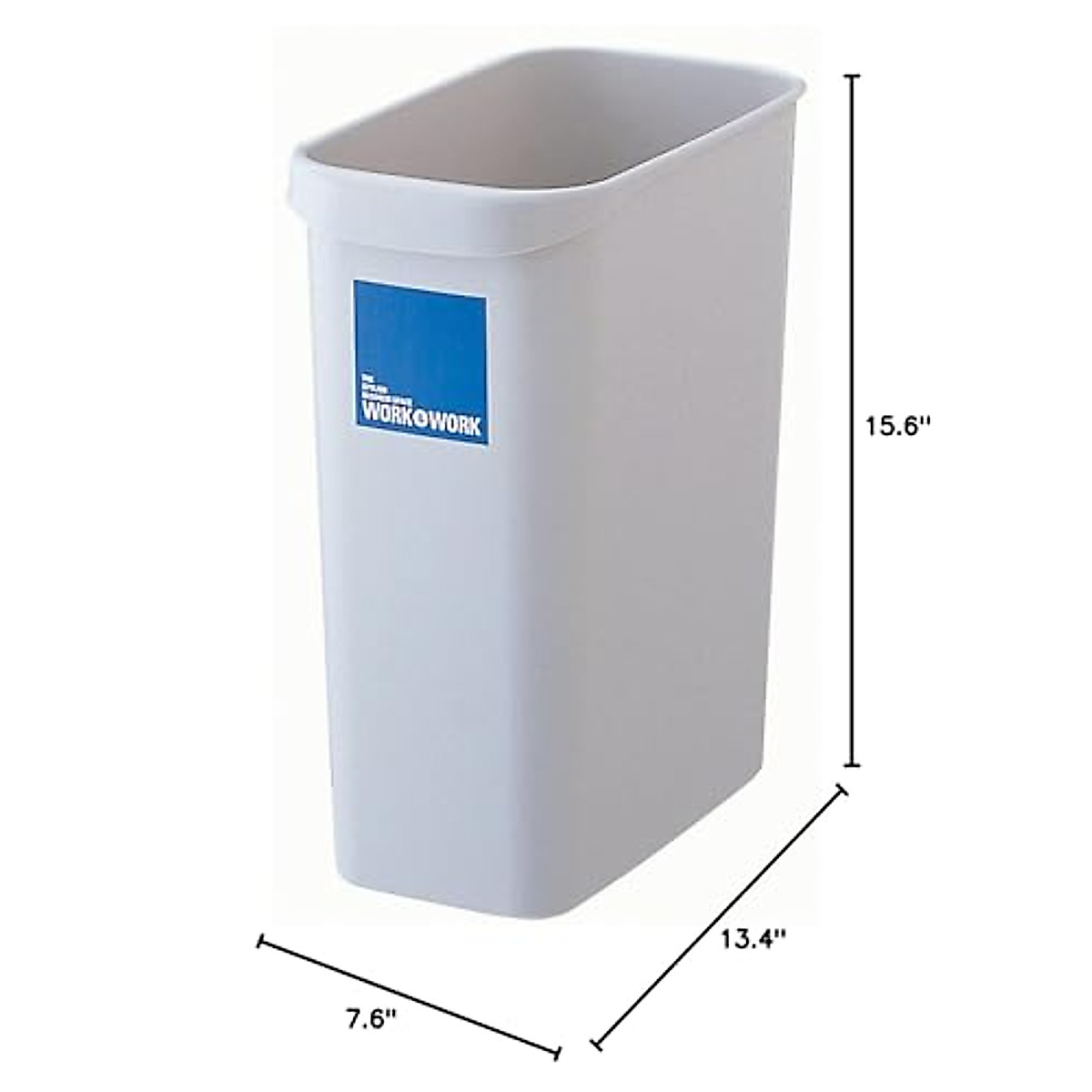 リス Squirrel Wastebasket W&W Square 5.7 gal (18 L) Square Gray 18L Green Purchase Law Compliant