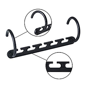 Multifunctional Magic Plastic Hanger Non-Slip Drying Rack to Save Space Household Wardrobe Storage Artifact Hanger Pack of 6