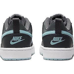 Nike Court Borough Low 2 (GS) (BQ5448-018)_7Y, Iron Grey/Ocean Bliss-White, 7 Big Kid