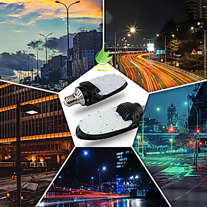 115W LED Shoebox Corn Retrofit Lamp, 16100LM 5000K LED Retrofit Corn Light Bulb Rotatable E39 Mogul Base, 180° LED Paddle Bulb (500W MH Equiv.) for Parking Lot Wall Pack Flood Lighting Fixture (4)