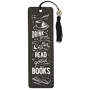 Coffee & Books Beaded Bookmark