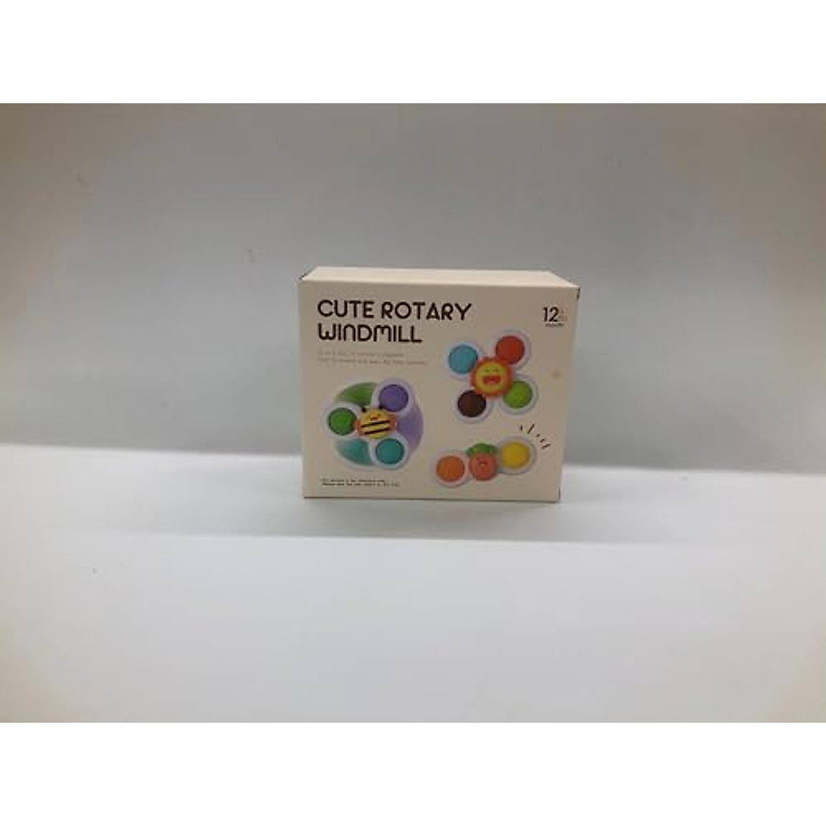 3Pcs Suction Cup Spinner Toys,Baby Spinners Toy,Push Bubble Sensory Rotating Fun,Bathing, Anxiety, Dining, Sensory Toy for Girls Boys