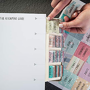 DiverseBee Laminated Bible Tabs (Large Print, Easy to Read), Personalized Bible Journaling Tabs, 66 Book Tabs and 18 Blank Tabs - Uniform Theme