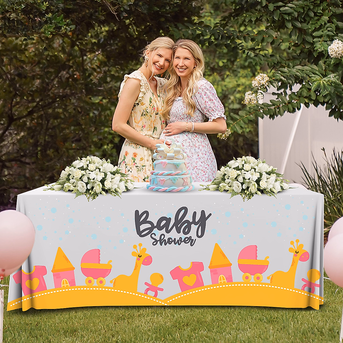 BannerBuzz Custom Premium Table Covers & Throws, 230 GSM, Polyester, Full Color, 1440DPI Dye-sublimation Printing, Hot Knife Cut for Trade Shows and Exhibition Display (8' X 2.5', 4 Sided)