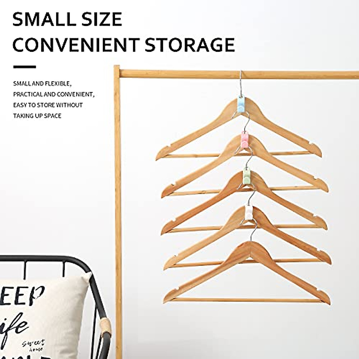 YIXINJIAJU Clothes Hanger Connector Hooks 100Pieces, Thicken, Load 30 Pounds, Used in Closet Space Savers and Organizer Closets