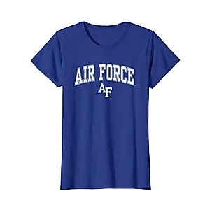 Air Force Falcons Womens Arch Over Royal Officially Licensed T-Shirt