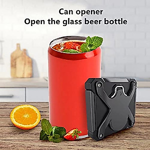 MYXL Original 2 in 1 Beer Can Opener Manual Smooth Edge ,Universal Soda Can Openers Remover That Cuts Open the Top,Compact Portable Kitchen Bar Tool,Handheld Safety Small Can Opener. (green)