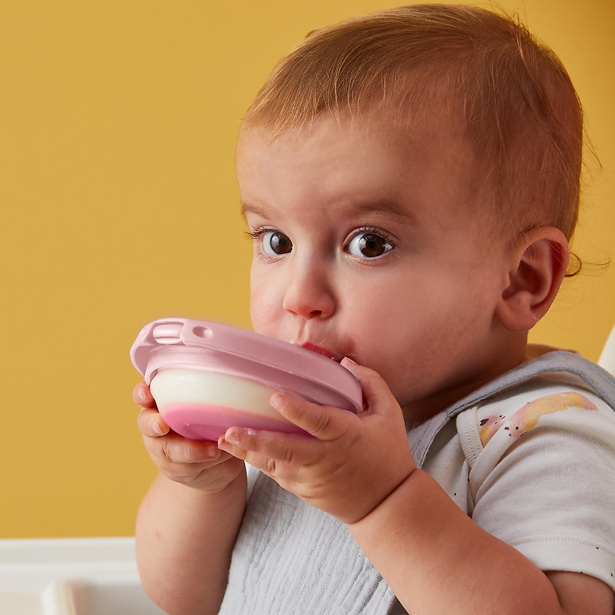 b.box NEW Fill + Feed (Sage) | Reusable Baby Food Pouch | For Toddlers & Babies 4mo+ | Silicone/Nylon Pouch, BPA Free Plastic Lid | Dishwasher & Microwave Safe | 110mL (3.7oz or ½ Cup Capacity)