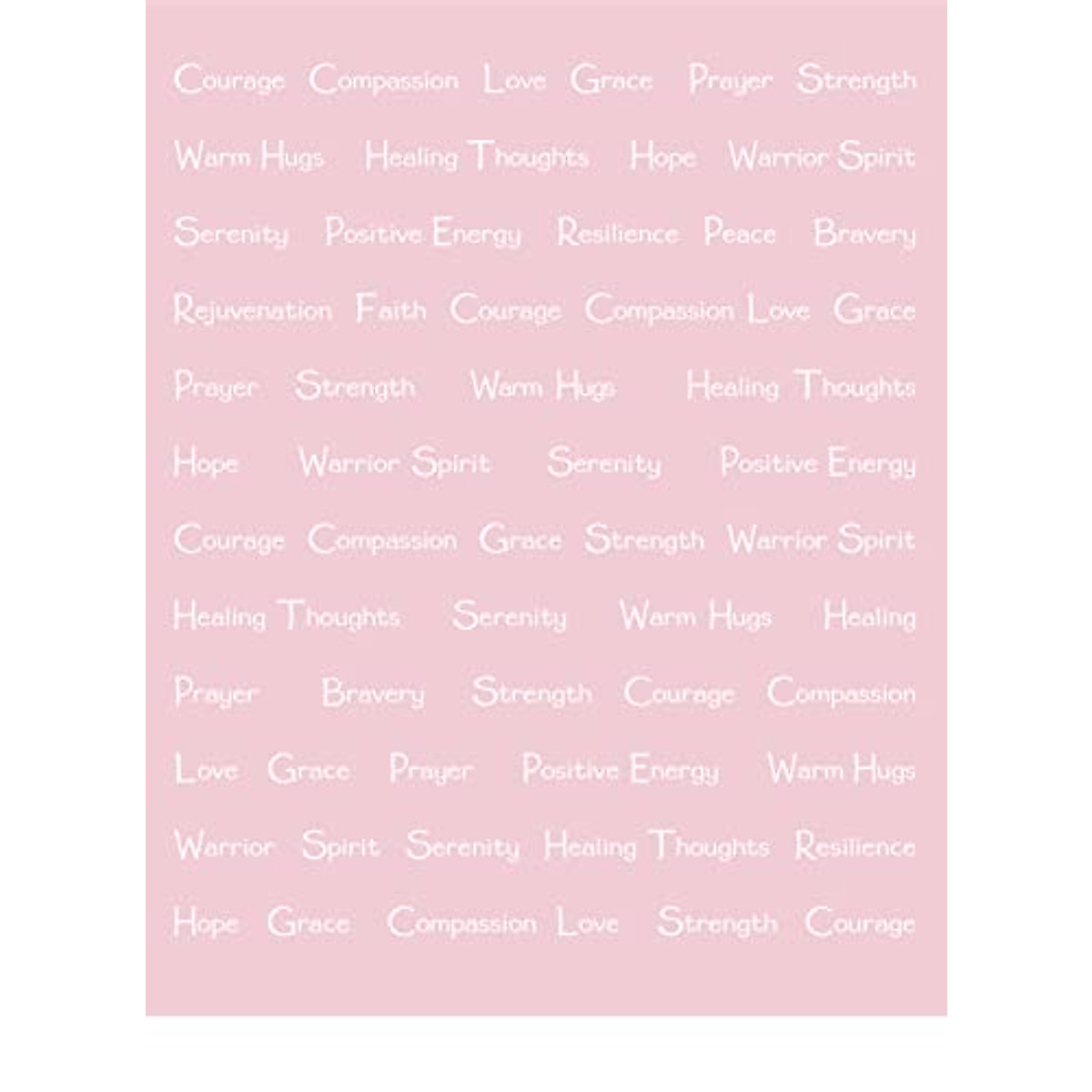 Compassion Blanket - Strength Courage Super Warm Hugs, Get Well Gift Blanket Plush Healing Thoughts Positive Energy Love & Hope, Cancer Support Gift for Women 50 x 65 (Pink, One Size)