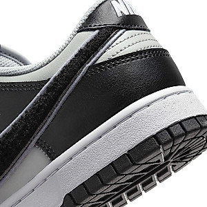 Nike Mens Dunk Low DQ7683 001 Chenille Swoosh Black Grey - Size 10.5