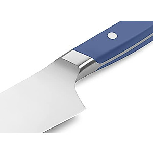 Misen Chef Knife - 8 Inch Professional Kitchen Knife - High Carbon Stainless Steel Ultra Sharp Chef's Knife, Blue