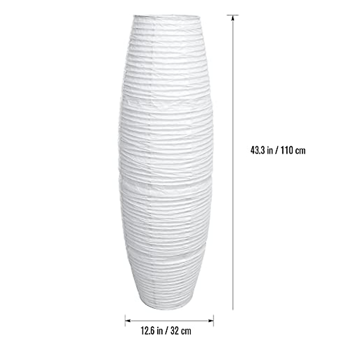 ibasenice Paper Floor Lamp Shade Classic Modern Paper Floor Light Bulb Cage Guard for Bedside Lamp Floor Lamp Living Room Decoration