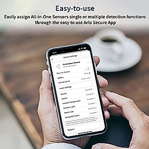 Arlo Home Security System - Wired Keypad Sensor Hub, (5) 8-in-1 Sensors, Yard Sign, 24/7 Professional Monitoring- No Contract Required, DIY Installation, Alarm System for Home Security - SS1501