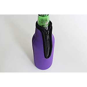 6 Pack Beer Bottle sleeves - FRRIOTN Neoprene Insulated Beer Bottle Holder for 12oz Bottle - Keeps Beer Cold and Hands Warm(Colorful)