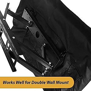 Outdoor TV Cover 50" - 52" - with Bottom Cover - The Weatherproof and Dust-Proof Material with Free Microfiber Cloth. Protect Your TV Now!