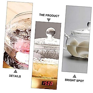 Nonstick Saucepan 1pc Instant Noodle Bowl Ovens Coffee Server Sauce Pan Sets Glass Milk Pan Teapot Warmer Set Glass Kitchen Pot Bowl Food Storage Bowl Instant Noodle Pot Salad