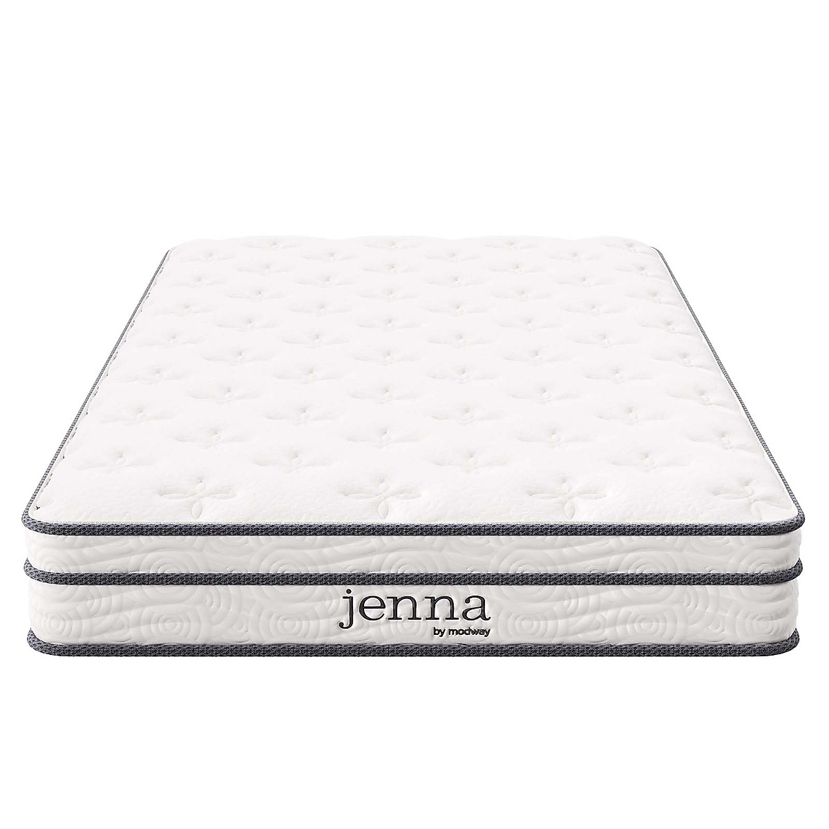 Modway Jenna 6" Innerspring and Foam Narrow Twin Mattress in White