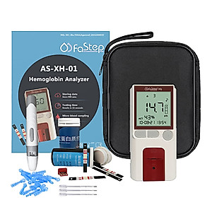 Household Hemoglobin Test Kit Hemoglobin Test Meter Hemoglobin Meter Hemoglobin Analyzer with 25pcs Hb Test Strips