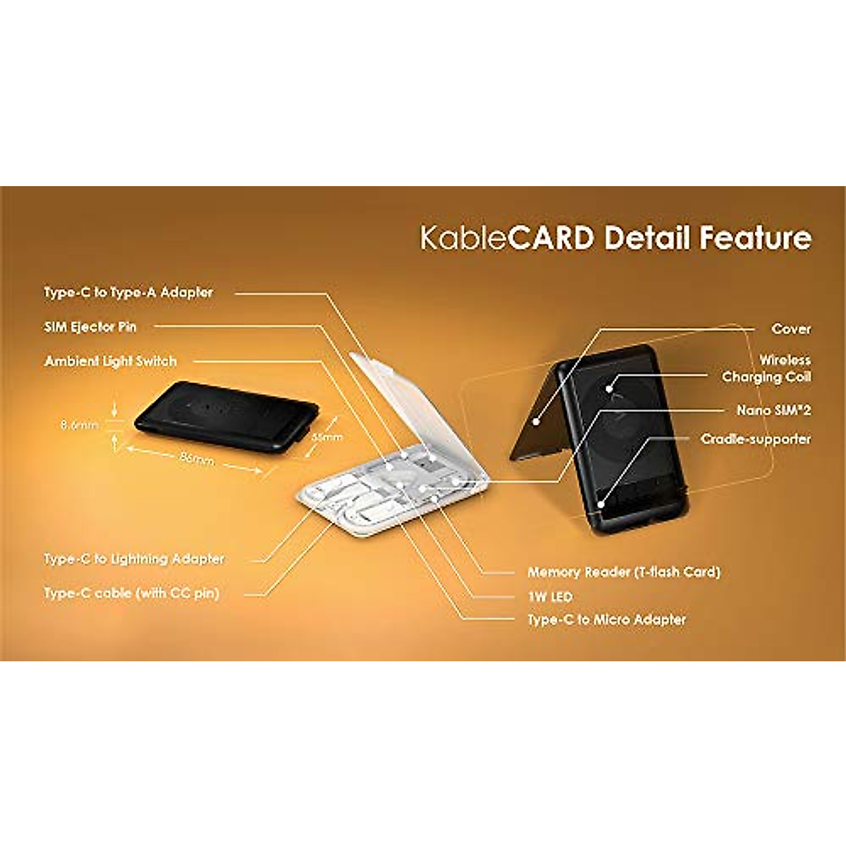 KableCARD Color:Black