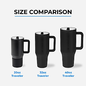 Salmon 20oz Traveler + Replacement Straws