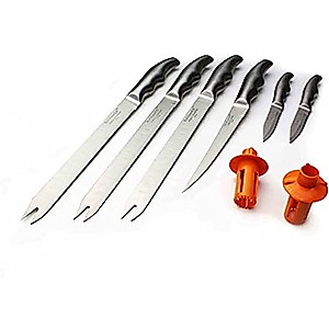 Forever Sharp Platinum Series 8 Pc Surgical Stainless Steel Knives