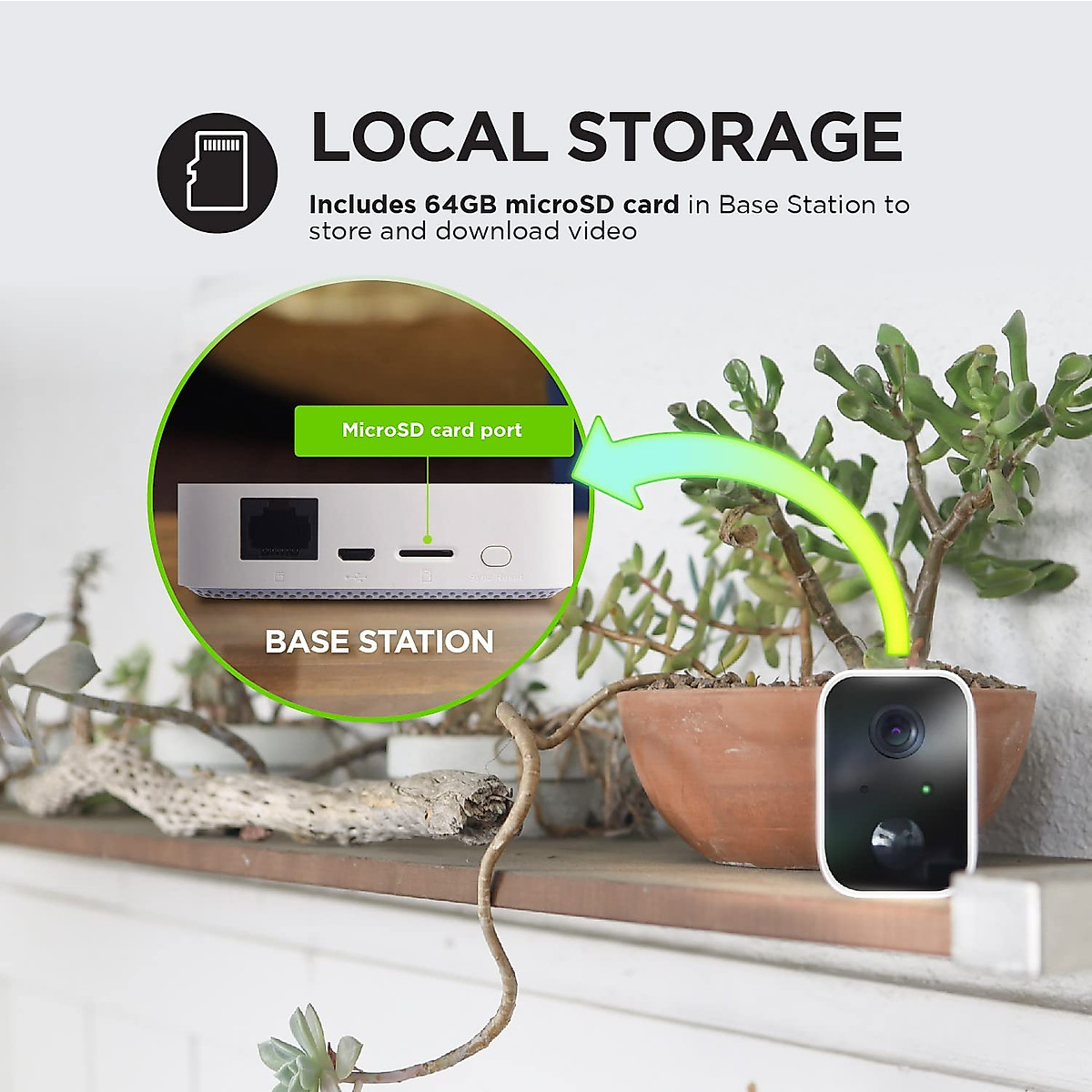 Home Zone Security ES06569G ES06569G 1080p Full HD Outdoor Wi-Fi Battery-Operated Smart Security Cameras System