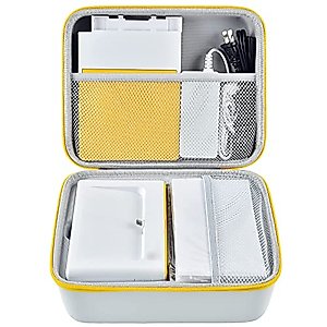 Case Compatible with Kodak Dock Plus or Kodak Dock Portable Instant Photo Printer, 4x6 Photo Paper/Charger Cord Other Accessories Everything fits Great Inside - Black (White)
