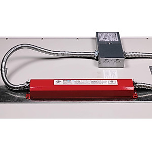 NICOR Lighting 8W LED Emergency Battery Backup Driver Universal (EMB80-10-UNV) , Red