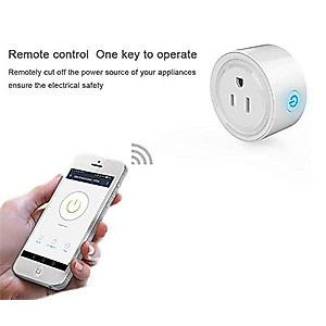 Raxxio Smart Plug, WiFi Outlet to Activate Your Devices with Wireless Control, Smart Outlet Socket Works with Mobile Apps, Amazon Alexa Smart Plugs, Google Home Smart Plugs, No Hub Required (2 Pack)