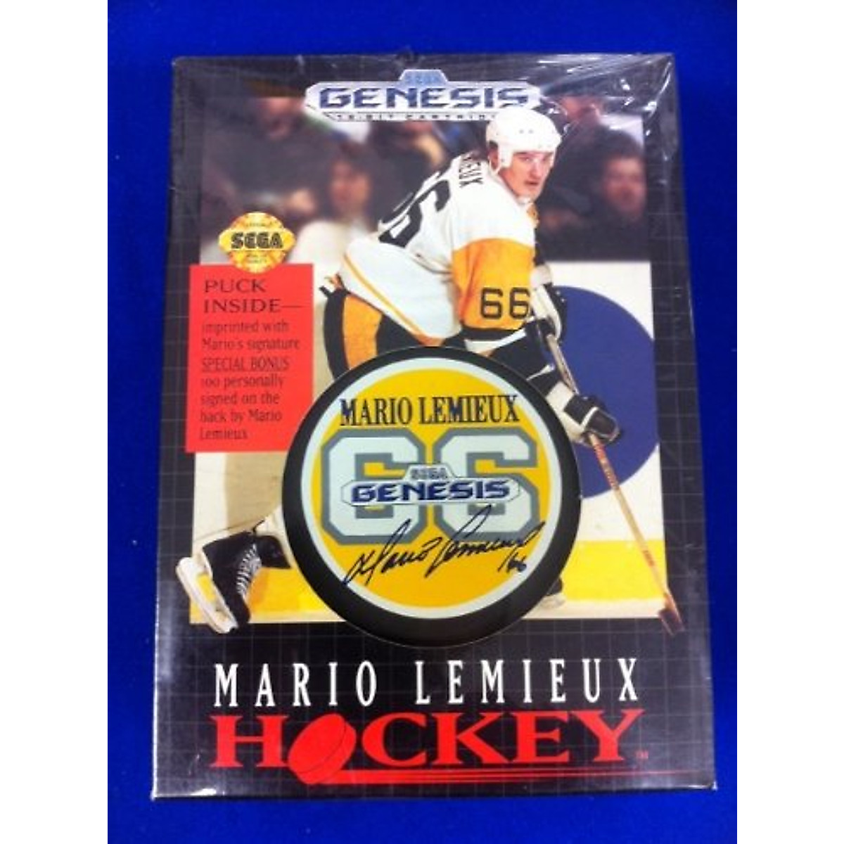 Mario Lemeiux Hockey - Sega Genesis