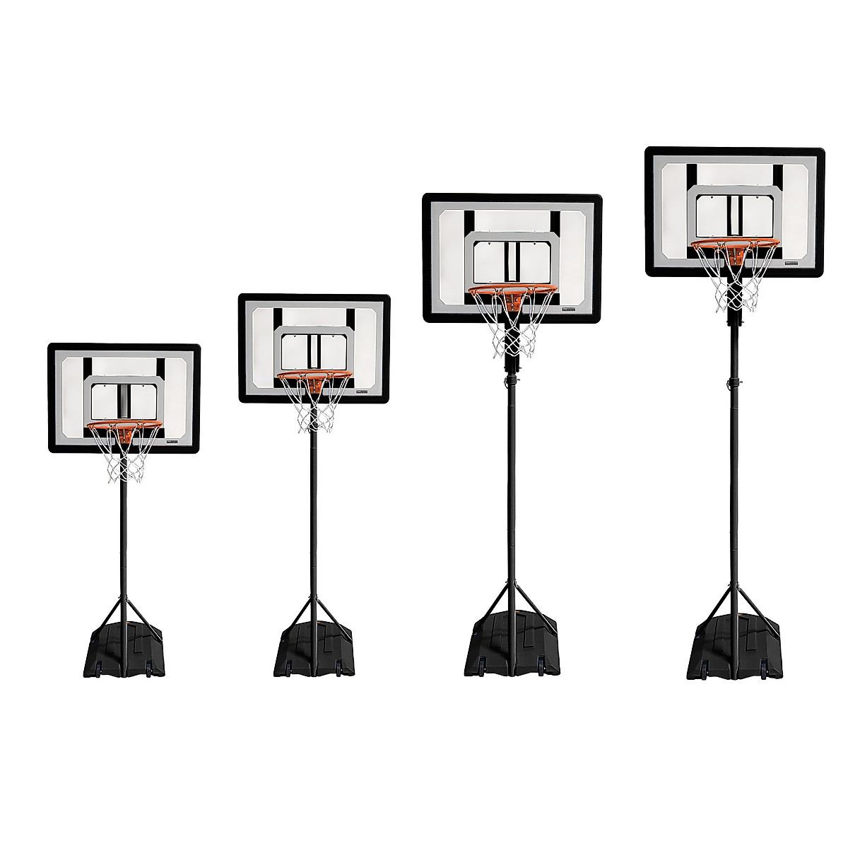 SKLZ Pro Mini Hoop Basketball System with Adjustable-Height Pole and 7-Inch Ball, HP08-000