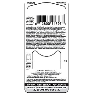 Rayovac CR2032 3V Batteries, 3 Volt Battery Lithium Coin, 2 Count