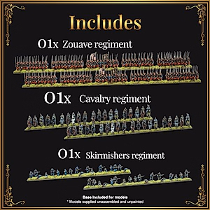 Wargames Delivered - Black Powder Epic Battles - American Civil War Gettysburg Battle Set 12.5mm Miniatures, 16 Regiments, 6 Dice, Digital Bundle, Flag - WW2 Action Figure Model Kit by Warlord Games