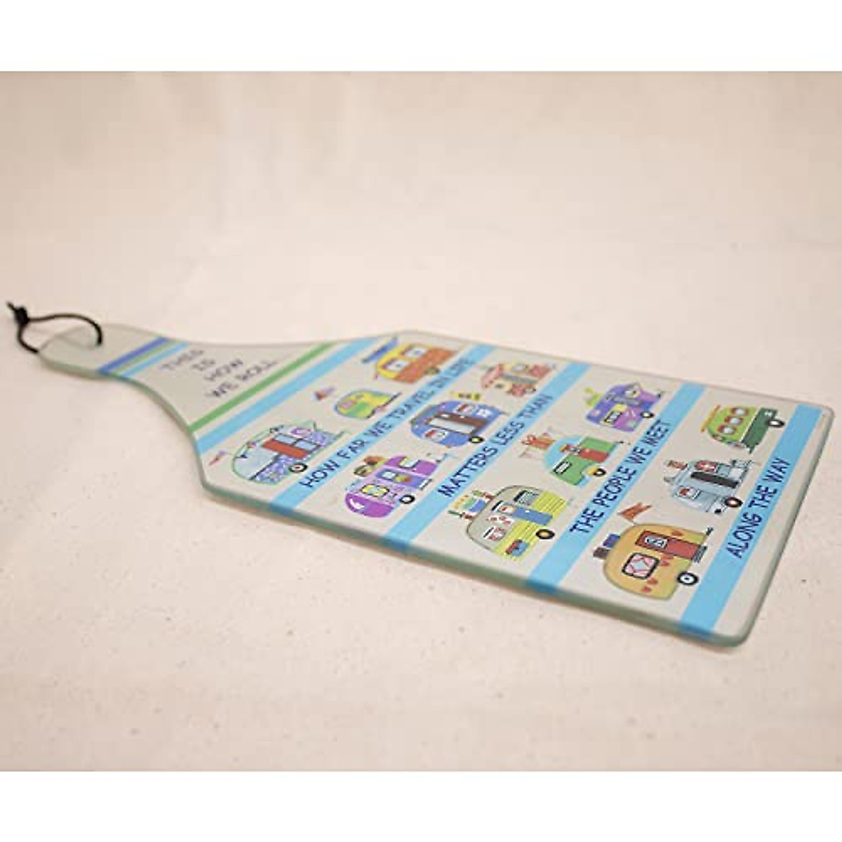 Cathedral Art Cutting Board - Camping, One Size, Multicolored,ELD188