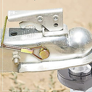 Ascebrk 10 Pack Trailer Coupler Pin 1/4''Diameter 4 Inch Long,Heavy-Duty Wire Lock Pin,PTO Shaft Safety Locking Set,Trailer Hitch Pin, Lawn Mower Quick Release Rose Gold