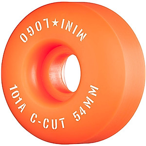 Mini Logo C-Cut '2' 101A Skateboard Wheels, 54mm, Orange