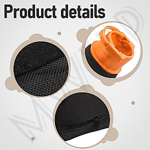 MWEDP 50026858 Trivac Leaf Collection Bag WGBAG500 Compatible with Worx WG500, WG501, WG502, WG505, WG508, WG509, WG518 Blower/Vacuum Cleaner