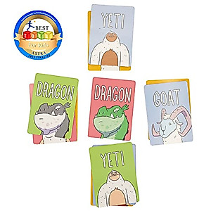 Gatwick Games Yeti Slap - Hilarious, Addictive & Competitive Card Game with Yetis, Best Card Games for Families, Adults, Teens, and Kids, Great Stocking Stuffers and Couples Games, 2-6 Players