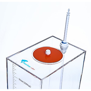 DEHAO Acryli Made Liquid Storage Bucket, Working with Dosing Pump,Auto Top Off System Reservoir Container, 1 Room 0.7 Gallons