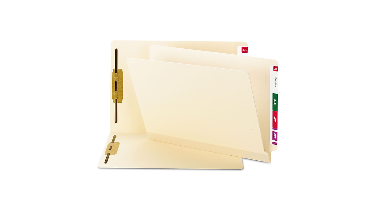 Smead TUFF Fastener File Folders - Durable Letter Size (50-Pk)