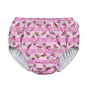 green sprouts baby girls Pull-up Reusable and Toddler Swim Diaper, Light Pink Watermelon Stripe, 18-24 Month US