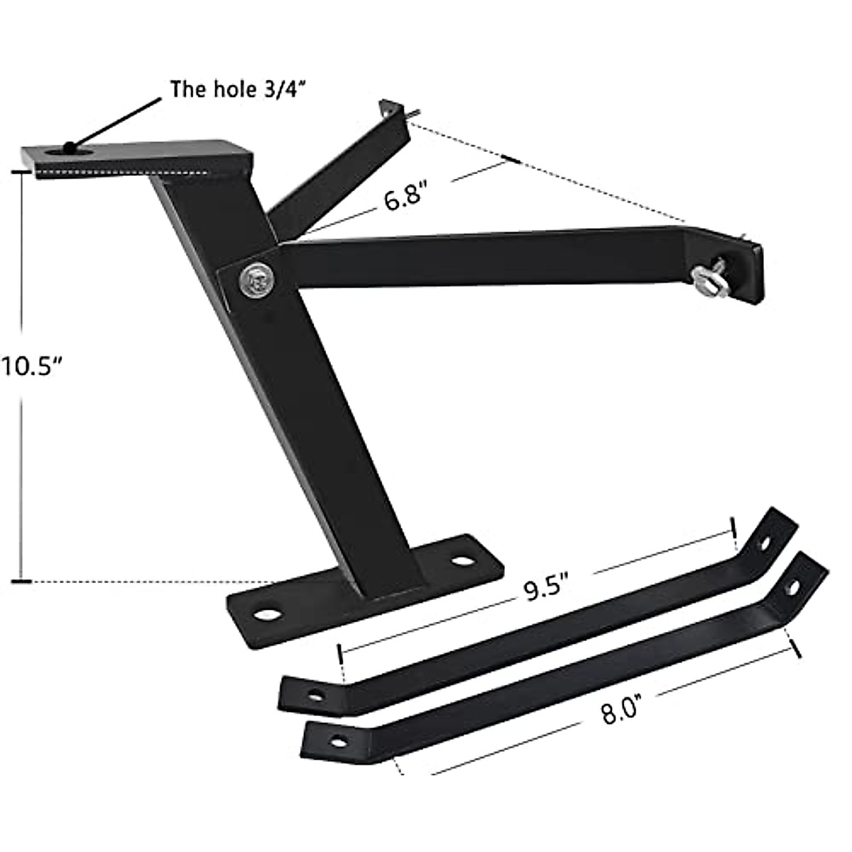 (Some Minor Modifications May Be Required) Heavy Duty Solid Iron Trailer Hitch for Lawn Mower,Garden Tractor Trailer Hitch,Compatible with John Deere Cub Cadet Husqvarna Craftsman Riding Mowers