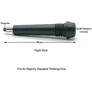 Trekking Pole Tips 5 PCS, Replacement Trekking Poles Tips Fits for Majority Standard Trekking, Walking and Hiking Pole Trekking Pole Accessories Replacement Set