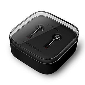 1MORE Dynamic Driver In-Ear Earphones Fashion Headphones with Ergonomic Comfort, Balanced Sound, Tangle-Free Cable, Volume Control, Microphone - 1M301 Black/Red (Renewed)