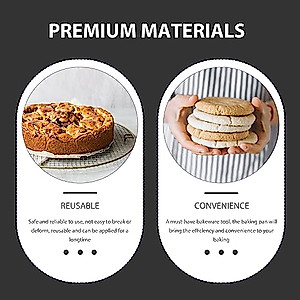 Kichvoe Baking Sheet Pans Deep Size Baking Pan Nonstick Cookie Sheet Brownie Cake Pan Bread Pan Toaster Oven Tray Bakeware Replacement for Cake Dessert Biscuit Home Cooking